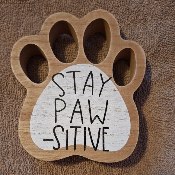 Accents | Stay Pawsitive Paw Statue | Poshmark